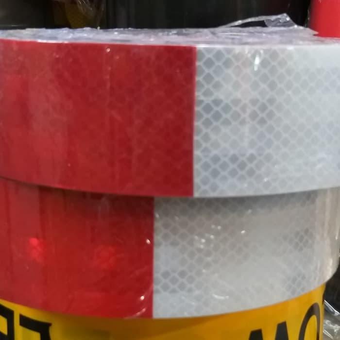 Jual Stiker/Sticker/Reflective/Scotchlight Merah Putih Prismatic (45M ...