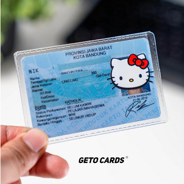 Promo Sampul Pelindung Kartu Anti Gores Untuk KTP ID CARD Design Anime ...