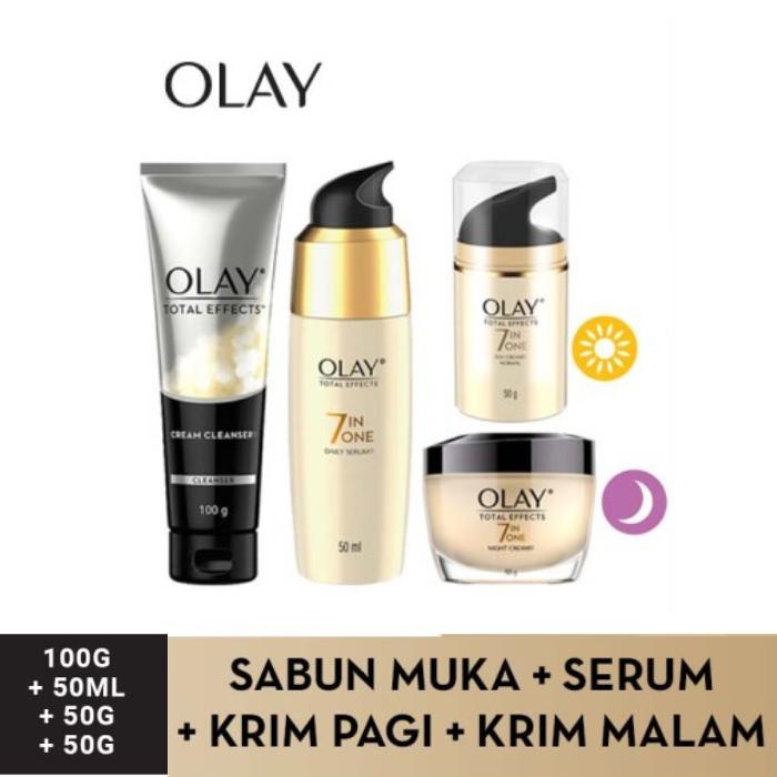 Promo Olay Total Effects Niacinamide Skincare Antiaging Cream,Serum ...