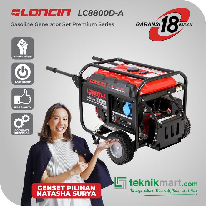 Promo Loncin LC 8800 DA (6500 WATT) Generator Bensin Cicil 0% 3x ...