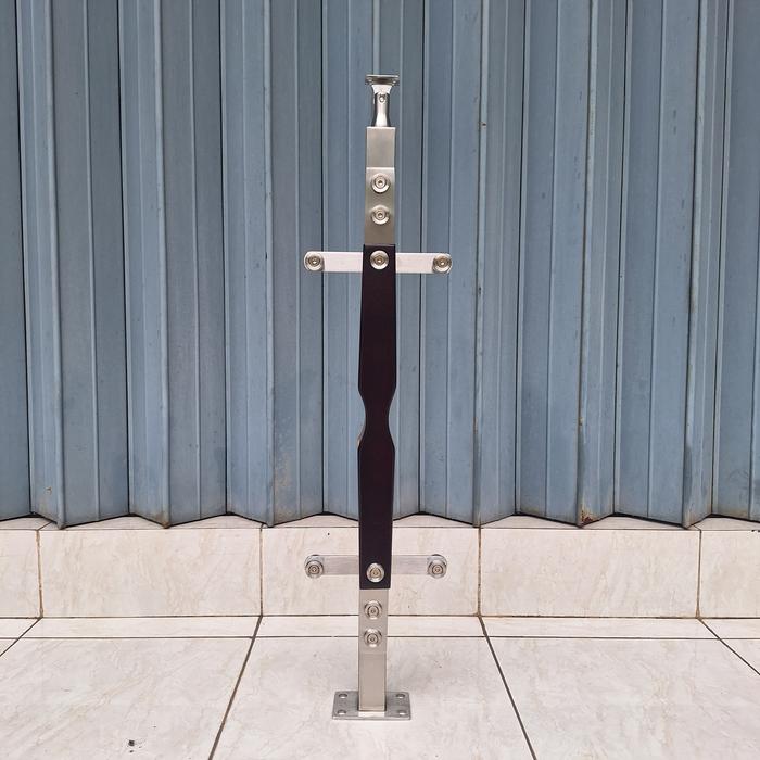 Jual TIANG RAILING TANGGA KACA STAINLESS/PAGAR TANGGA MINIMALIS ...