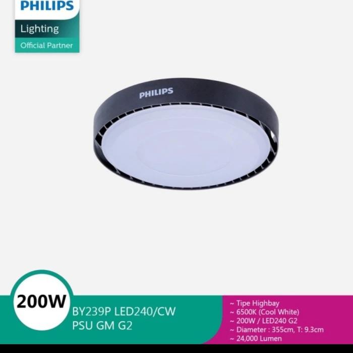 Jual lampu gantung sorot tembak highbay philip by229P 60w 100w 150w ...