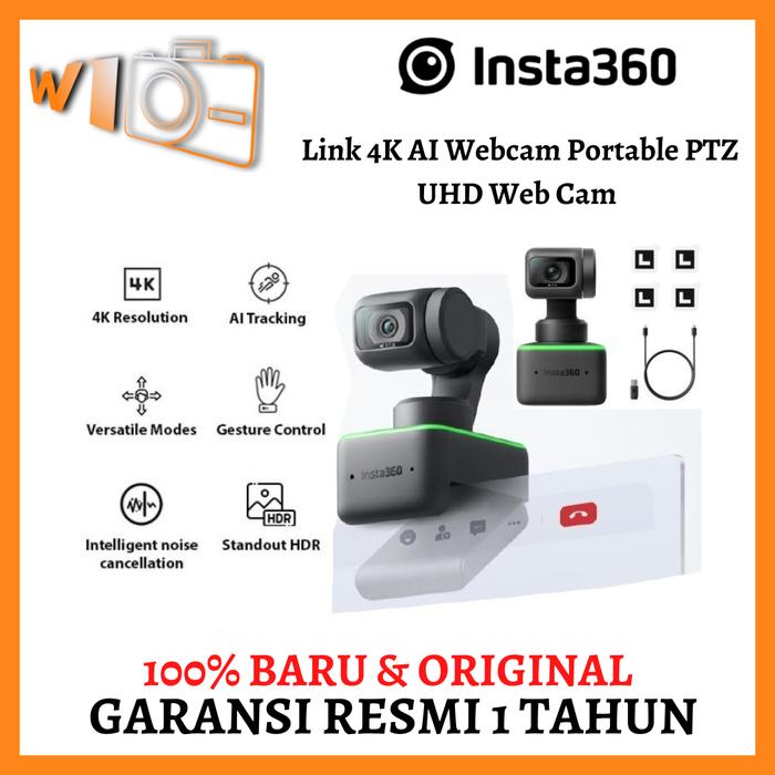 Jual Insta360 Link 4K AI Webcam Portable PTZ UHD Web Cam Insta 360 RESMI - Jakarta Pusat - TOKO ...