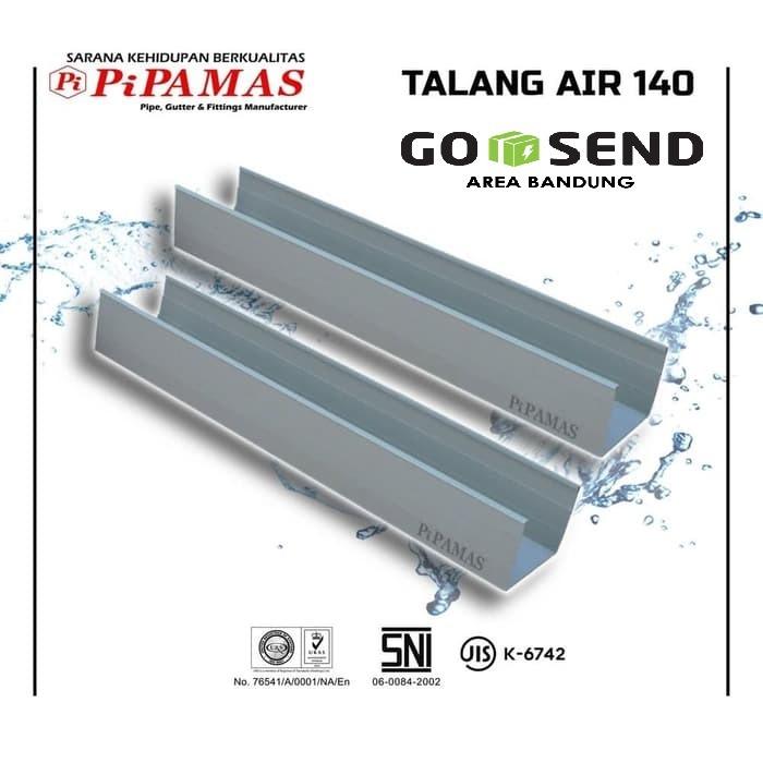 Jual PER 150 CM PIPAMAS TALANG KOTAK PVC ABU TEBAL / TALANG AIR HUJAN ...