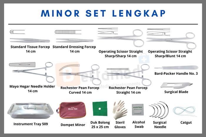 Jual Minor Set Lengkap / Set Bedah Minor Lengkap - Tanpa Pad - Kota ...