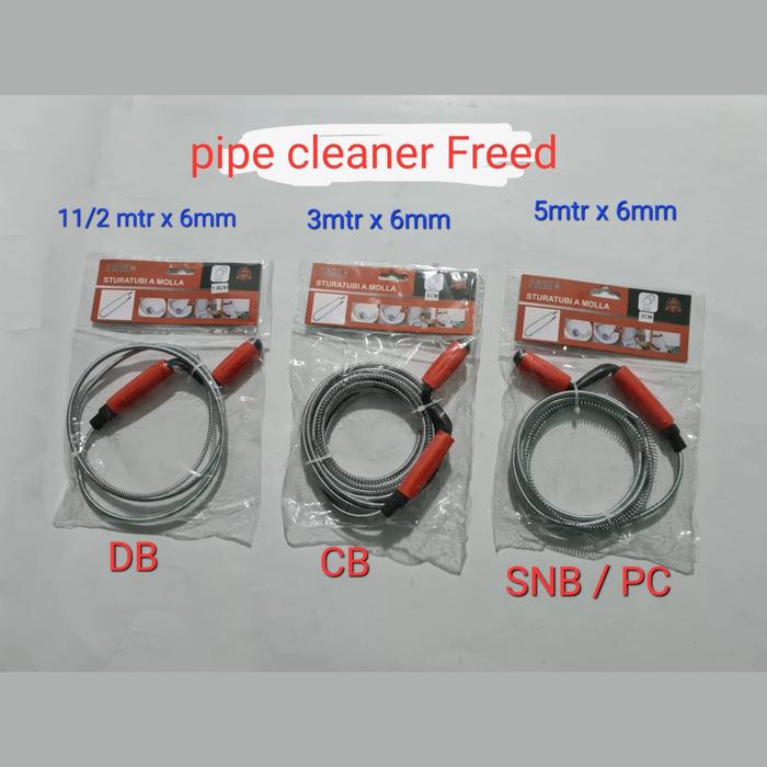 Jual Pipe cleaner manual 3 meter / pembersih saluran pipa mampet 3 M ...