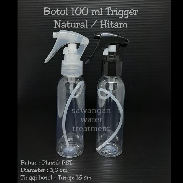 Jual Botol 100ml Trigger / Botol Trigger 100 ml / Botol Kispray - Trigger Hitam - Kota Depok ...