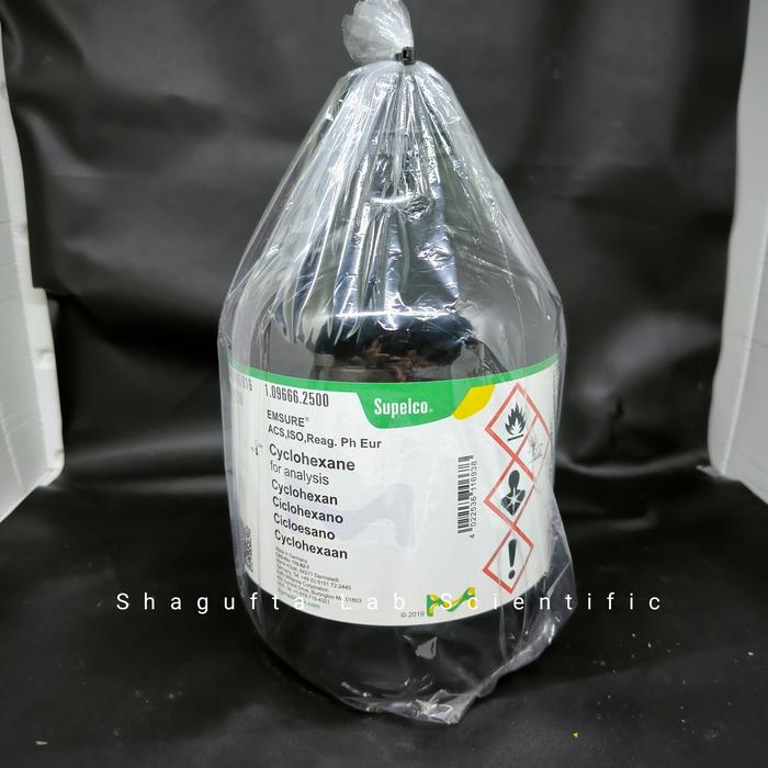 Jual Cyclohexane 250mL Pro Analis Merck 109666 / Sikloheksana - 50mL ...