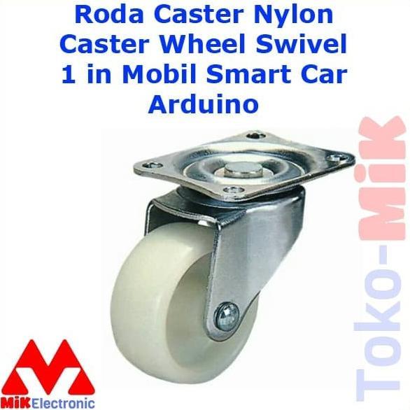 Jual ZV Roda Caster Nylon Caster Wheel Swivel 1 in Mobil Smart Car ...