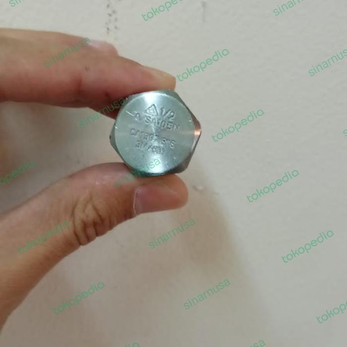 Jual Plug/Dop Besi A105 3000 Psi NPT 1/2 " inchi Drat Luar - Jakarta ...