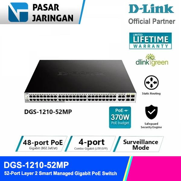 Jual D-LINK DGS-1210-52MP 52-Port Gigabit Smart Managed PoE Switch 370W - Jakarta Pusat - PASAR ...