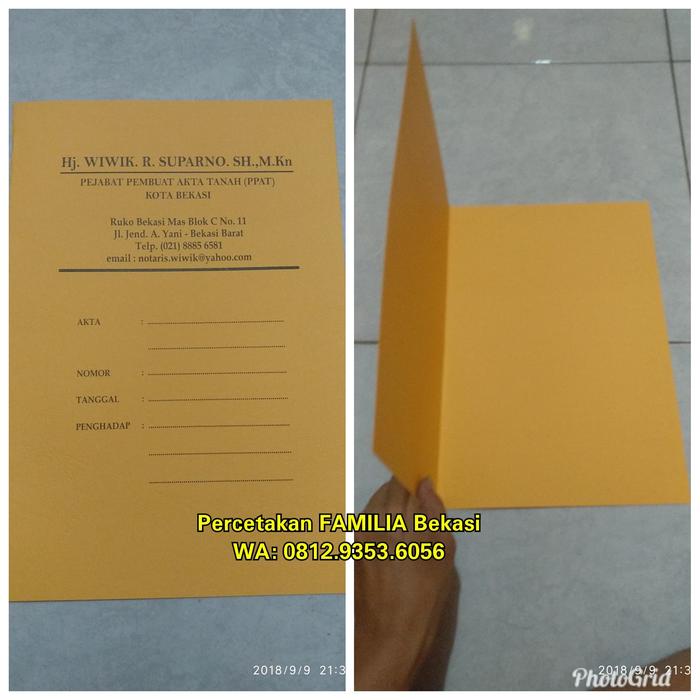 Jual MAP NOTARIS 1warna - Kab. Bekasi - CV. FAMILIA ADVIN SUPPLINDO ...