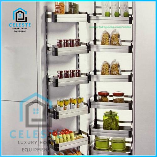 Jual VITCO Deluxe Larder / Rak Tingkat Serbaguna Tarik Full Stainless ...