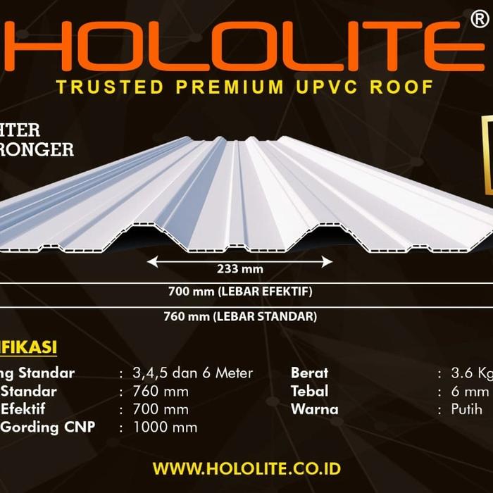 Jual Atap Upvc Hololite Free Ongkir - Kota Tangerang - Anugerah-Pratama ...