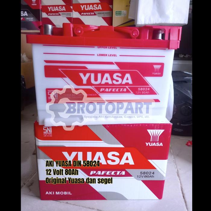 Jual Aki Yuasa DIN 58024 Pafecta PF 12v 80Ah Original accu basah yuasa - Jakarta Timur ...