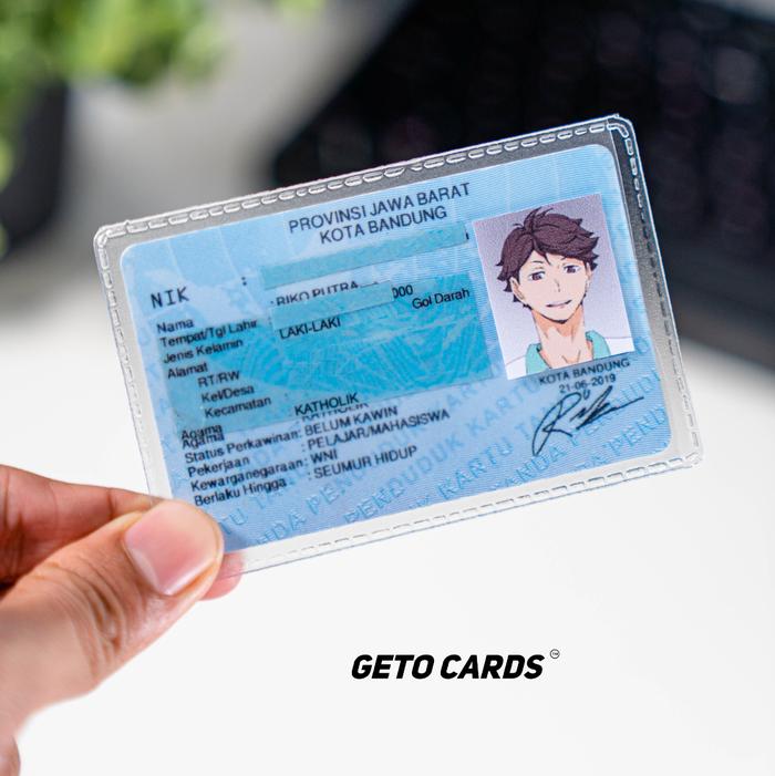 Promo Sampul Pelindung Kartu Anti Gores Untuk KTP ID CARD Design Anime ...