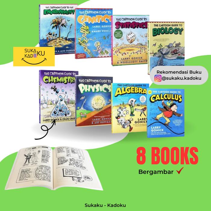 Promo The Cartoon Guide to Books Set Buku Learning Larry Gonick ...