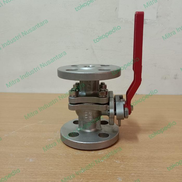 Jual Ball Valve Stainless 304 Flange JIS 10K 1 1/2 inch DN 40 JIS10K SS304 - Jakarta Barat ...
