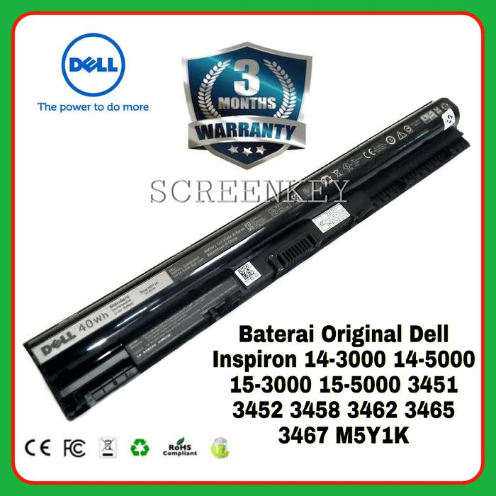 Jual Baterai Original Laptop Dell Inspiron 14 5451 5455 5458 5459 M5y1k ...
