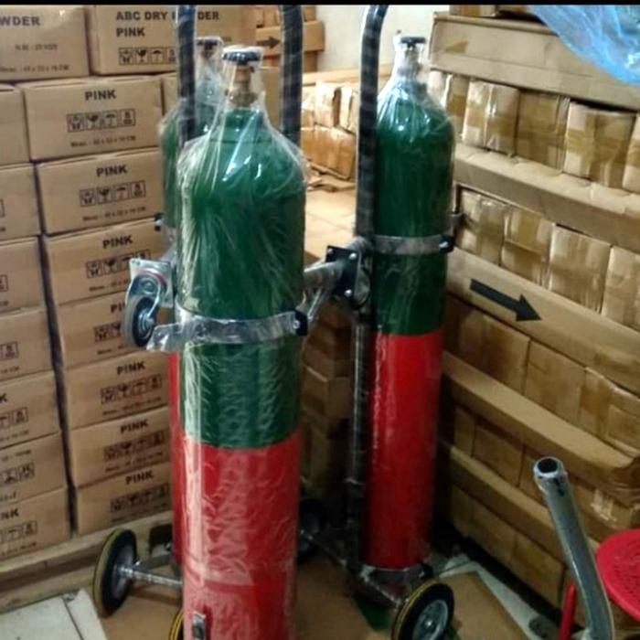 Jual Apar co2 carbon dioksida uk 25kg+trolly pemadam api fire ...