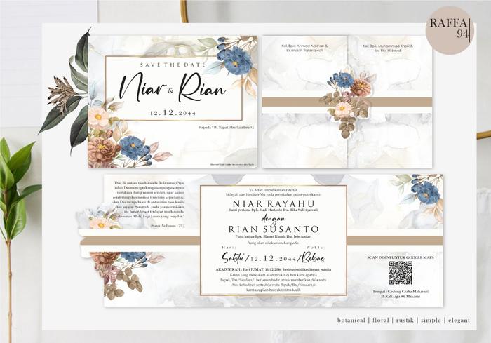 Jual Blangko Undangan Kosong Pernikahan Raffa 94 Cantik Harga Murah - Kota Pasuruan - toko ...