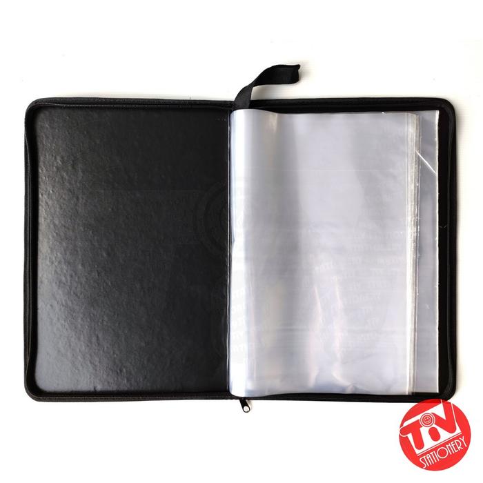 Jual Clear Holder Zipper Yushinca Document Keeper F4 / FC 40 Pockets ...