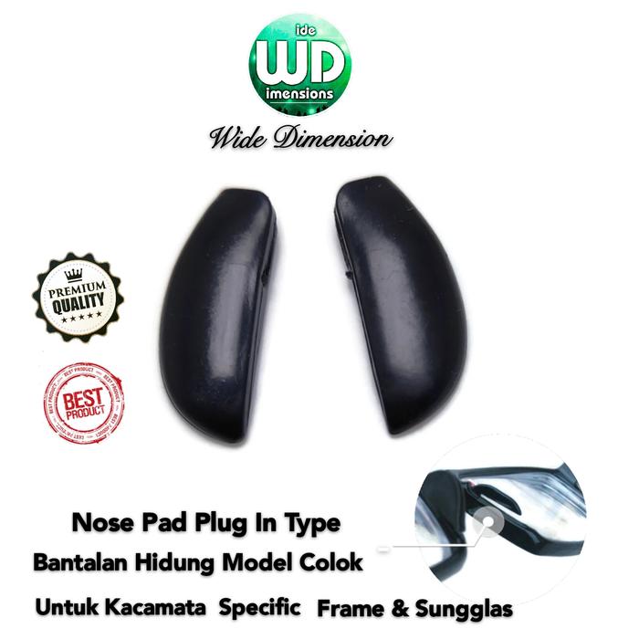 Jual Nosepad Kacamata Silicone Plug in Bantalan Hidung Nose Pad Frame ...