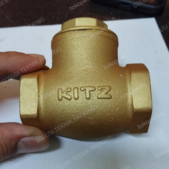 Jual Swing Check Valve Kitz Kuningan Drat 2" inch / Check Valve Kitz ...