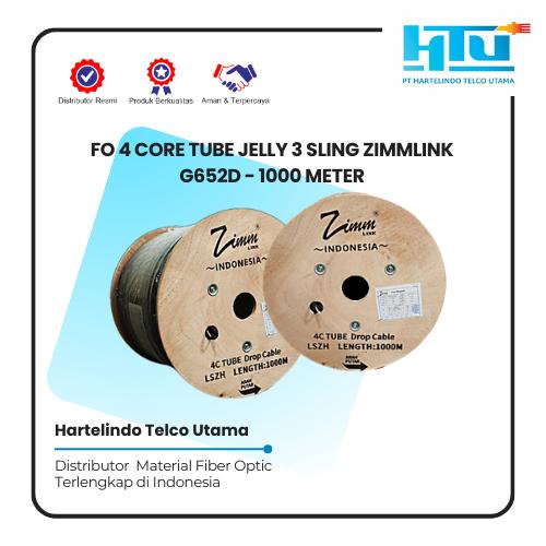 Jual FTTH 4 Core Jelly Tube 3 Sling G652D Panjang 1000m Zimmlink - Kota ...