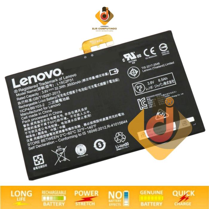Jual Baterai L15C2P31 Lenovo Yoga Book YB1-X90F X90L X91F X91L X91X SB18C04 - Jakarta Utara ...
