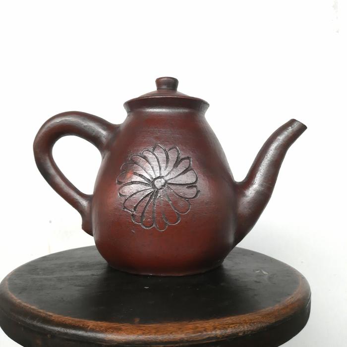 Jual Teko Teh Poci Tanah Liat Hitam Ukuran Jumbo 1 Liter - Kab. Bantul ...