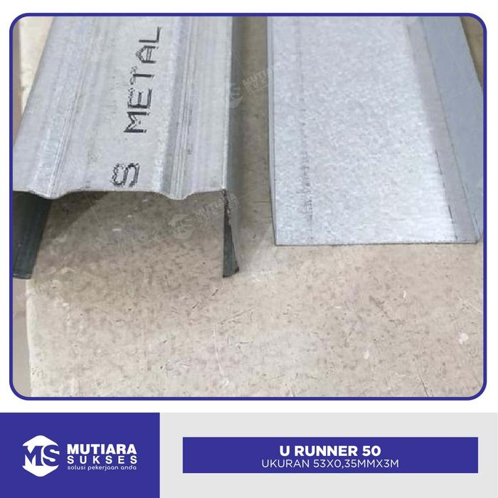 Jual U Runner 50 / Rangka Partisi / Rangka Gypsum / Partisi - Kota ...