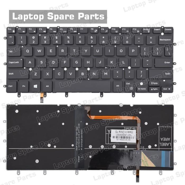 Jual Keyboard Dell XPS 13 9343 9350 9360 P54G ~ Backlit - Kab. Bekasi ...