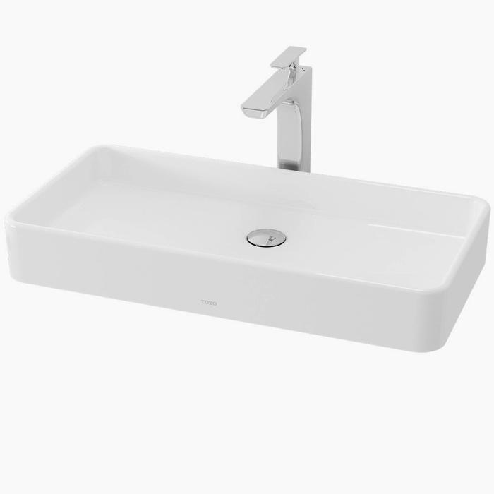 Jual Wastafel Toto LW 953 J / LW953J Full Set Kran Panas Dingin ...