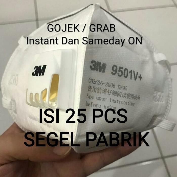 Jual Masker N95 3M 9501V+ KN95 Original Per Bag Isi 25 Pcs - Jakarta ...