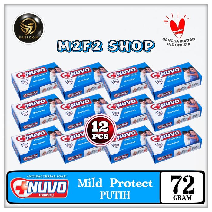 Jual Nuvo Family Sabun Mandi Batang Mild Protect | Putih - 72 gr (12 Pcs) - Jakarta Pusat - M2F2 ...