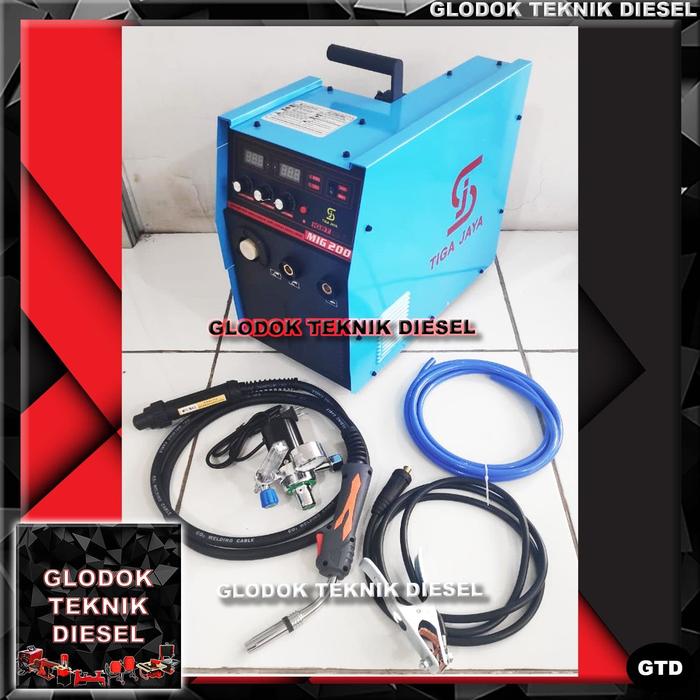 Jual Mesin Las MIG 200 A 15 Kg Co2 Argon Stainless Aluminium Besi Flux ...