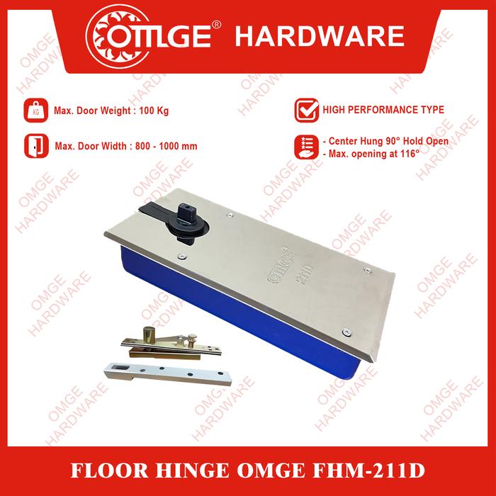 Promo Floor Hinge/Engsel Lantai Tanam OMGE FHM-211D Cicil 0% 3x ...