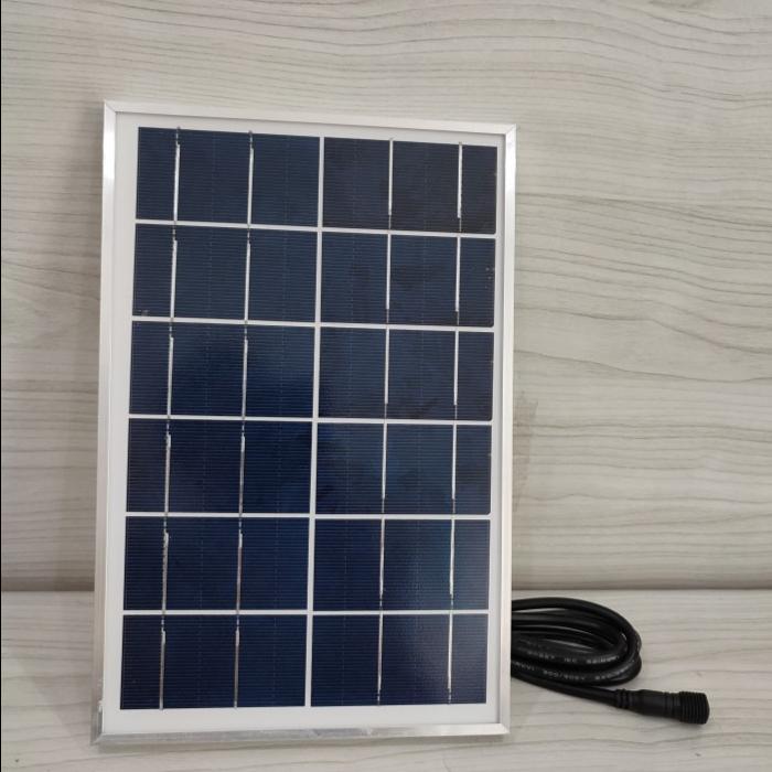 Jual PANEL SURYA 6V 6W u/Lampu sorot 40Watt SOLAR PANEL Adaptor USB 5V ...