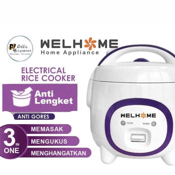 Jual WELHOME RICE COOKER / MAGIC COM / PENANAK NASI 1,2 LITER GARANSI ...