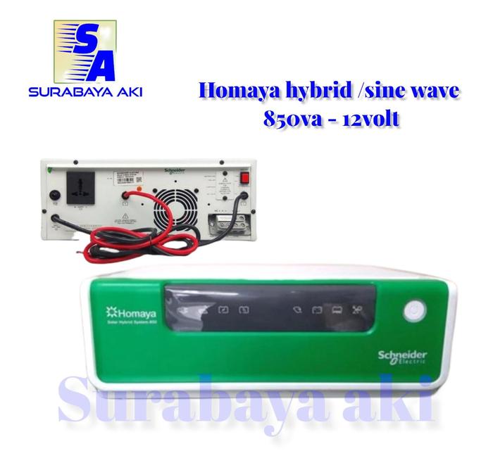 Jual HOMAYA 850VA HYBRID INVERTER SCHNEIDER HOMAYA 12V 850VA - Kota ...