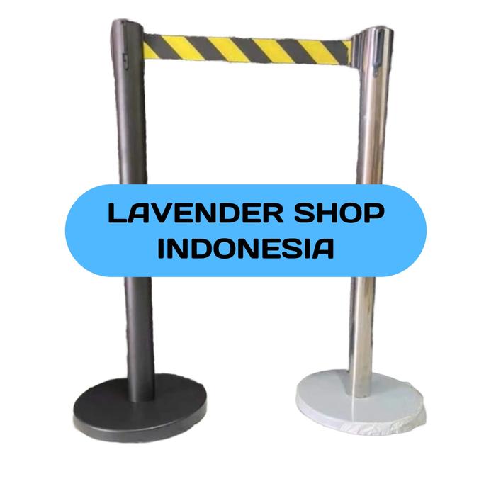 Jual Tiang pembatas antrian pita / pembatas antrian bank stainless ...