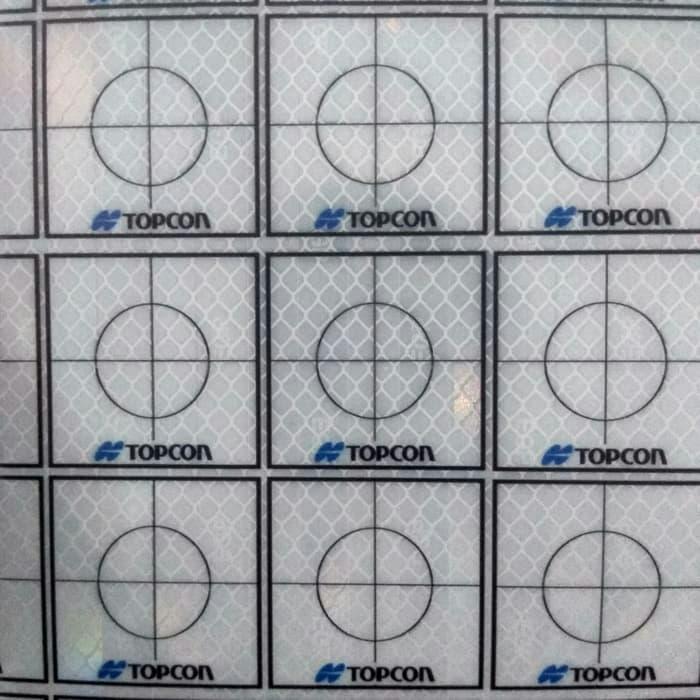 Jual Survey Reflector Sheet / Reflective Tape Target Topcon 60x60 mm ...