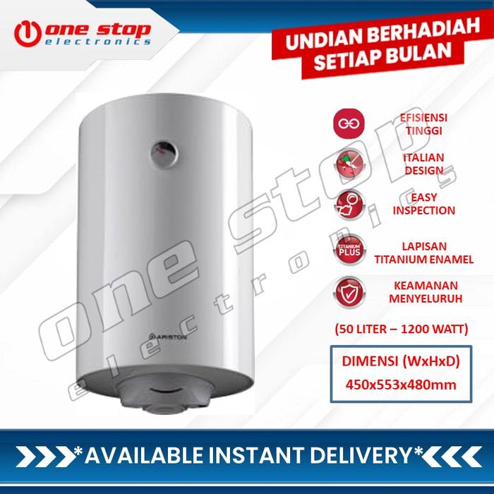 Promo ARISTON PRO R 50 V / PROR 50V / PRO R50 V Water Heater 50 L Cicil ...