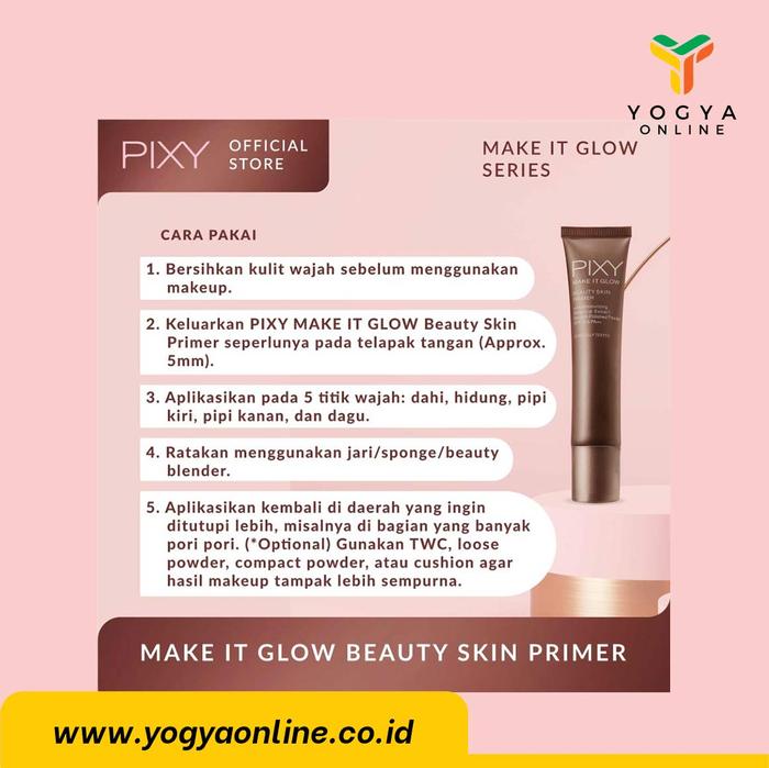 Jual Pixy Make It Glow Beauty Skin Primer 101 Beige Di Seller Velvet Store - Cengkareng Timur ...