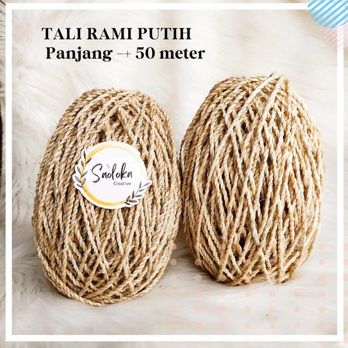 Jual TALI GONI / TALI RAMI PUTIH ukuran 3mm panjang 100 meter - Kota ...