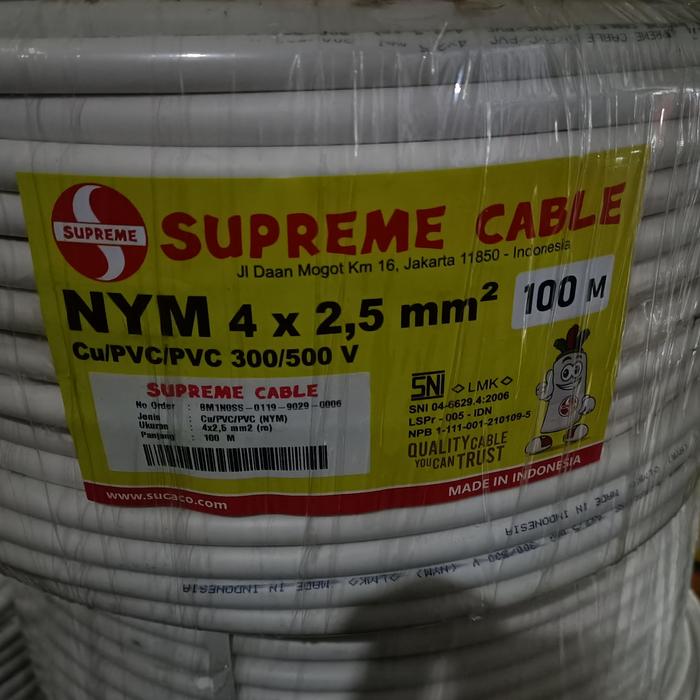 Jual kabel nym 4x2.5mm supreme/ khusus eceran meteran - Kota Bogor ...