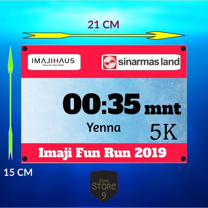 Jual BIB runNomor dadaBIB lariLaminasi 2 sisimin 100 lembar - Kota ...