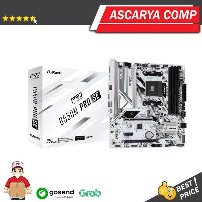 Jual Motherboard ASRock B550M Pro SE - AM4 AMD PRO565 DDR4 USB3.2 SATA3 ...