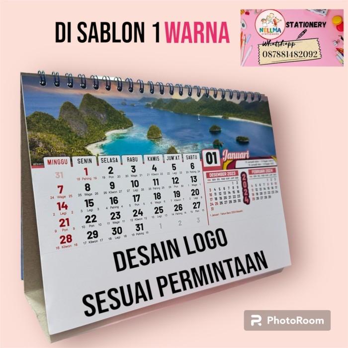 Jual Kalender 2024 Kalender Meja cetak Sablon 1 Warna - Jakarta Utara ...